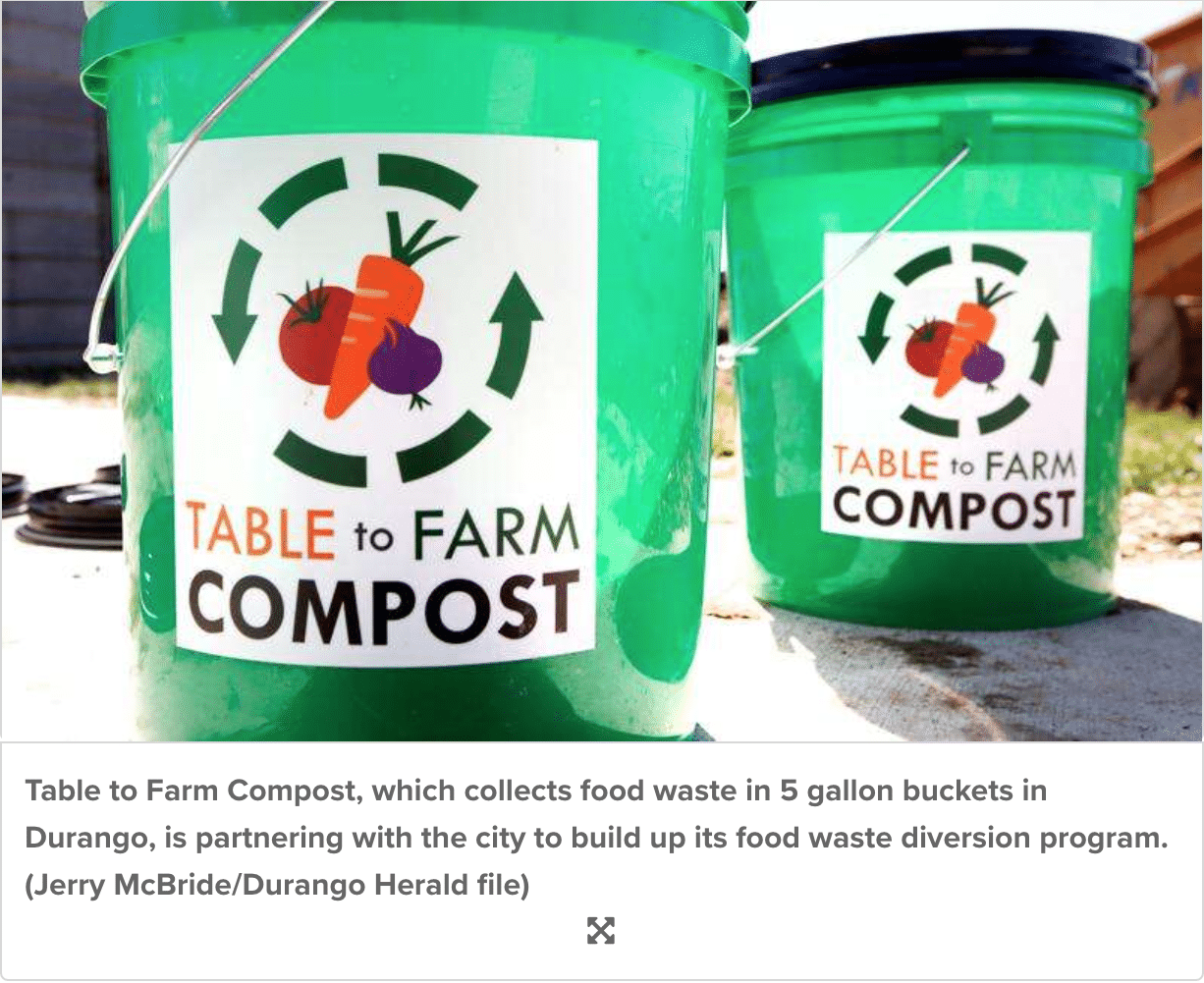 Durango partners with Table to Farm Compost to increase food waste ...
